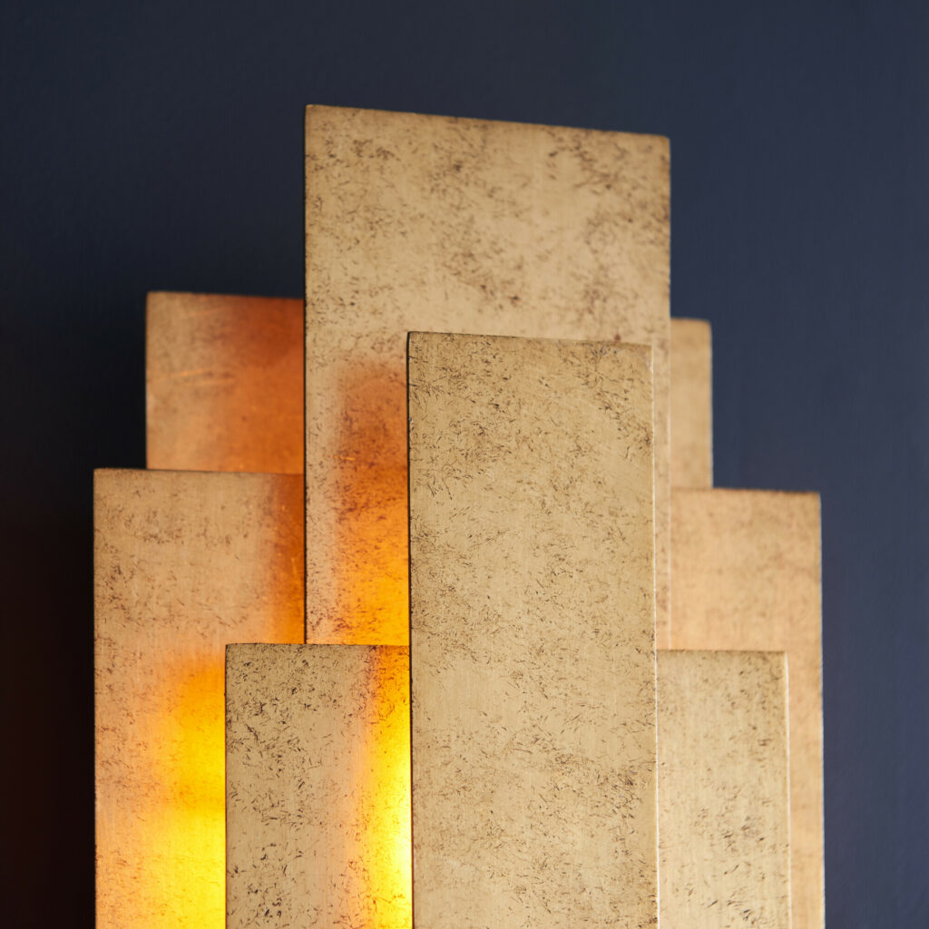 Savoy Gold Wall Light - Abbeygate Lighting