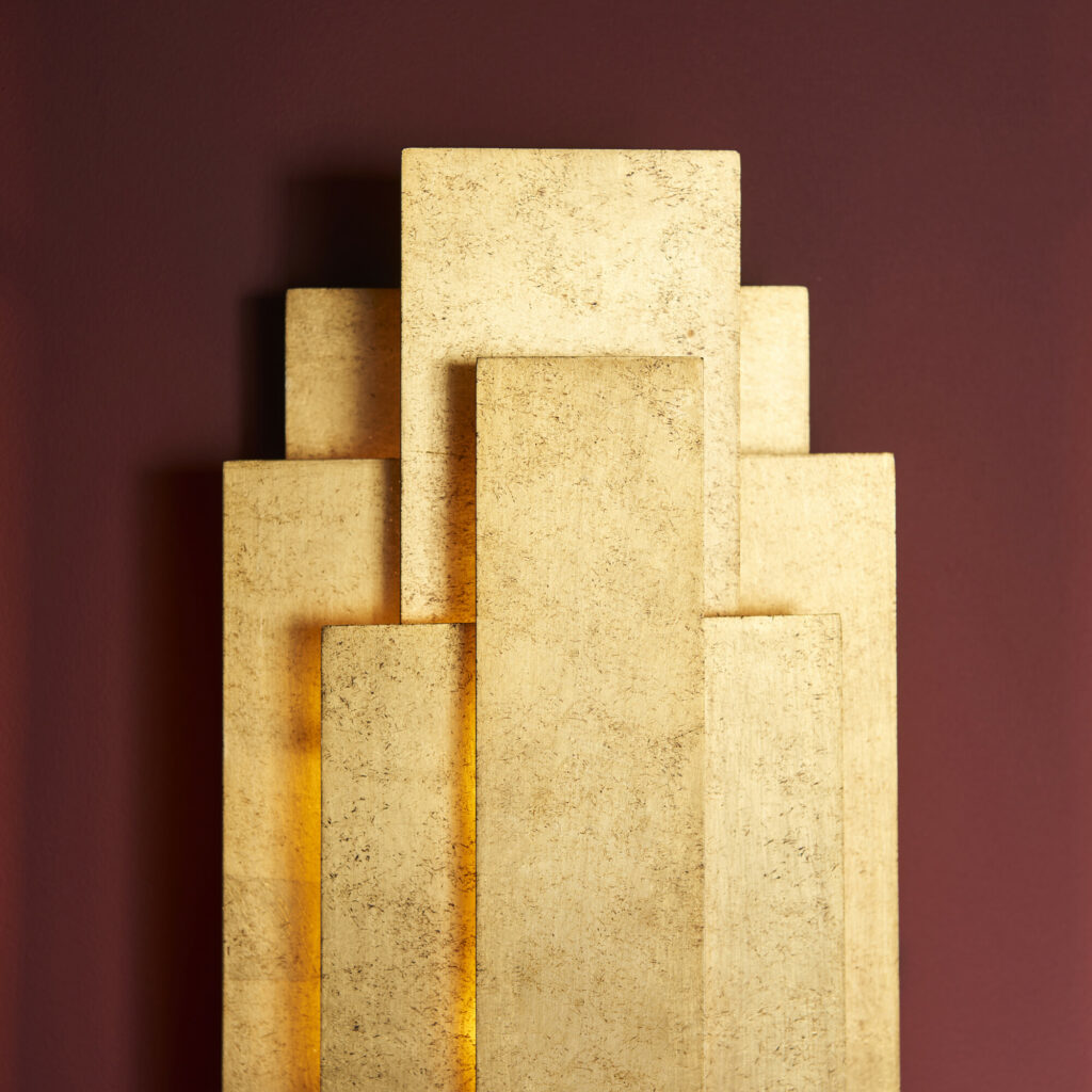 Savoy Gold Wall Light - Abbeygate Lighting