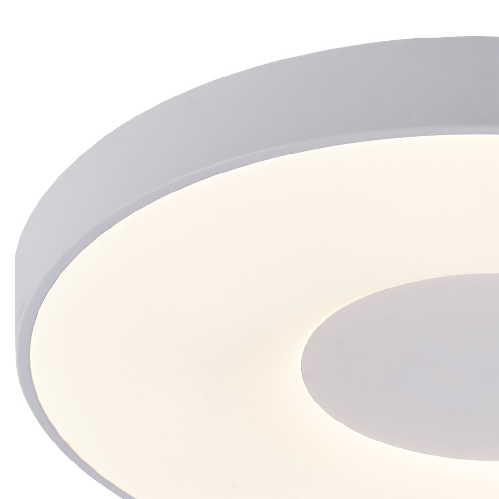 Coin Round 100w Flush Ceiling Light - with remote control - Abbeygate ...